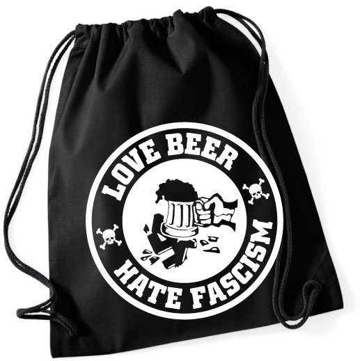 Love Beer Hate Fascism backpack – Lumer Shop