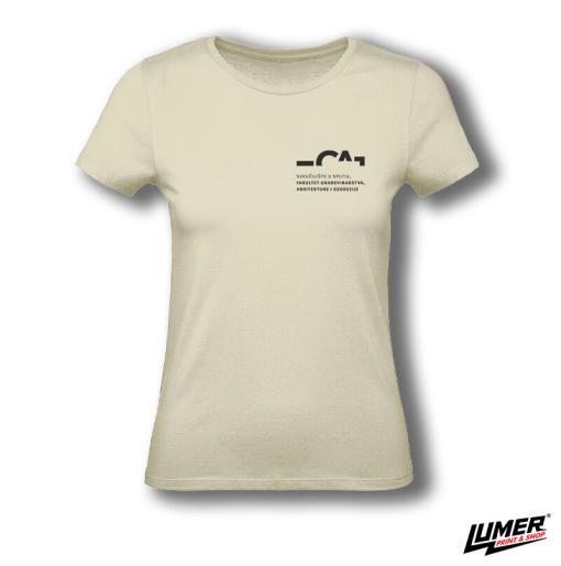 FGAG ženska natural majica mali logo – Lumer Shop FGAG ženska natural majica mali logo – Lumer Shop